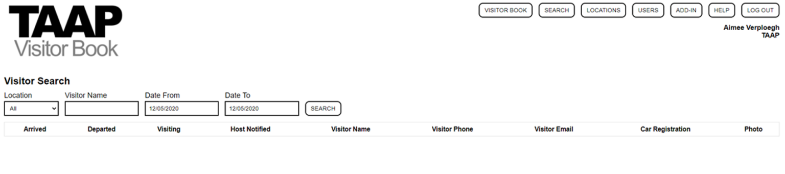 TAAP Visitor Book Help - Business Software and Solutions | All In One ...
